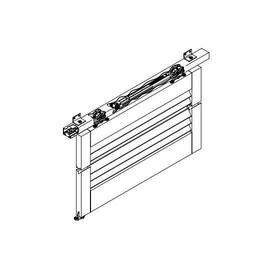 Brio Single Run Sr80 Sliding Door System For 80kg Top Hung Panels
