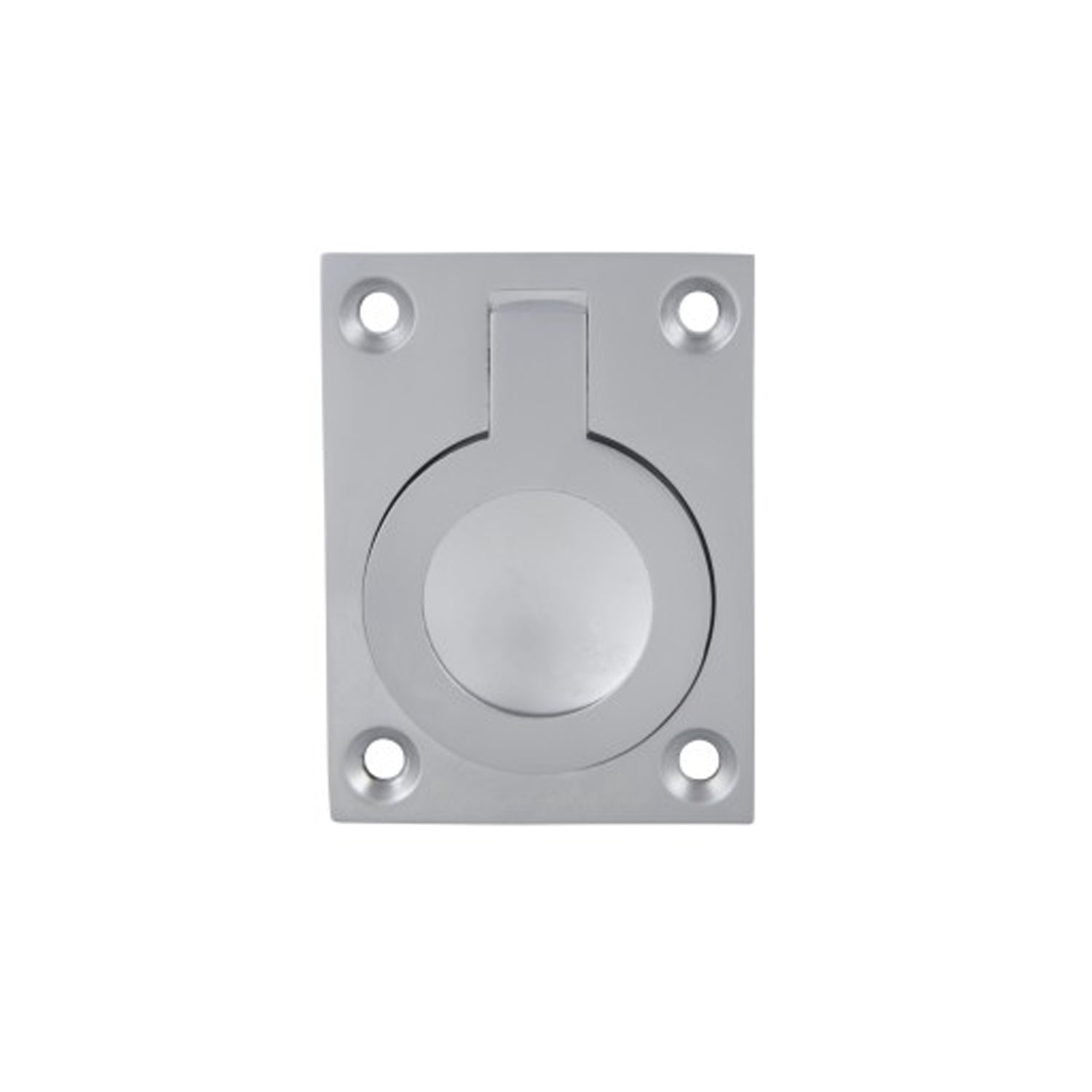 Gainsborough Ring Flush Pull 38x50mm Satin Chrome 6600SCC | Keeler Hardware