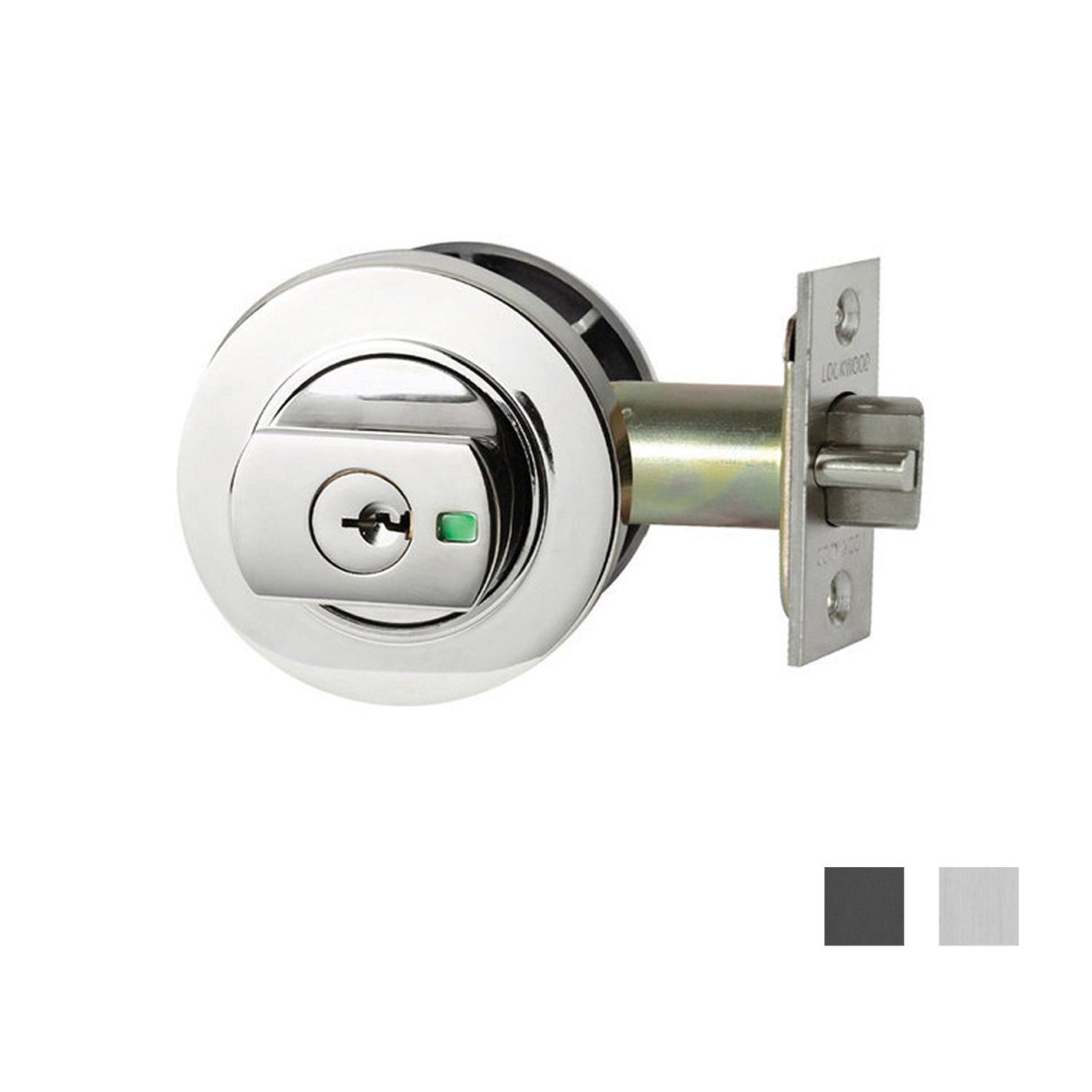 Lockwood Deadbolt Paradigm Round Rose Double Cylinder Chrome Plate 005L ...