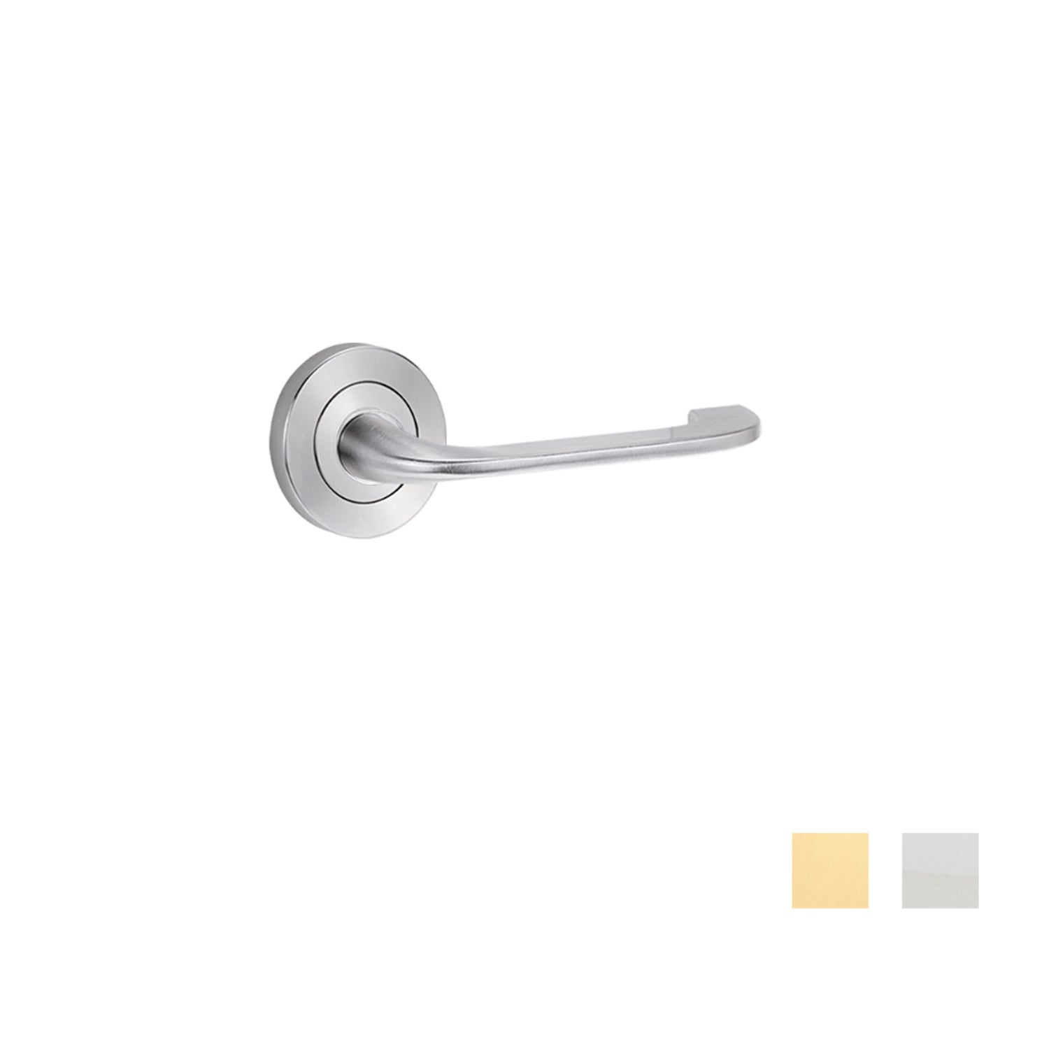 Lockwood Symphony 115 Door Lever on Round Rose Full Set | Keeler Hardware