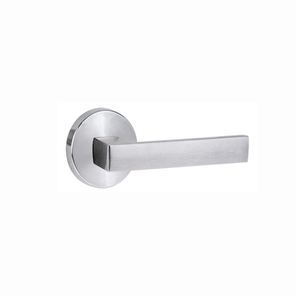 Lockwood Door Handle 1370 Series 101 Lever On Round Rose Full Set Satin ...