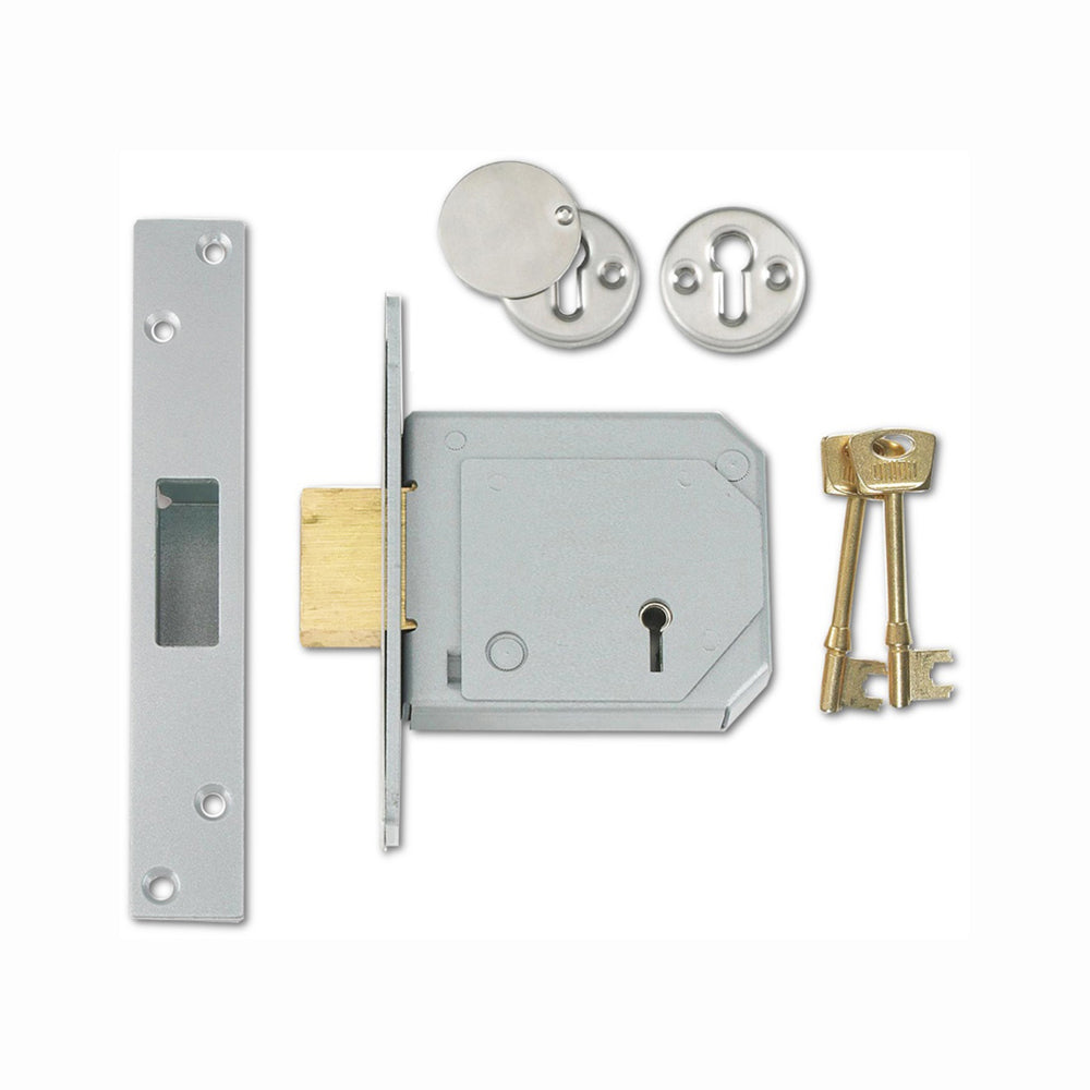 Chubb Union C-Series 5 Lever Mortice Door Lock Deadlock 80mm Satin ...