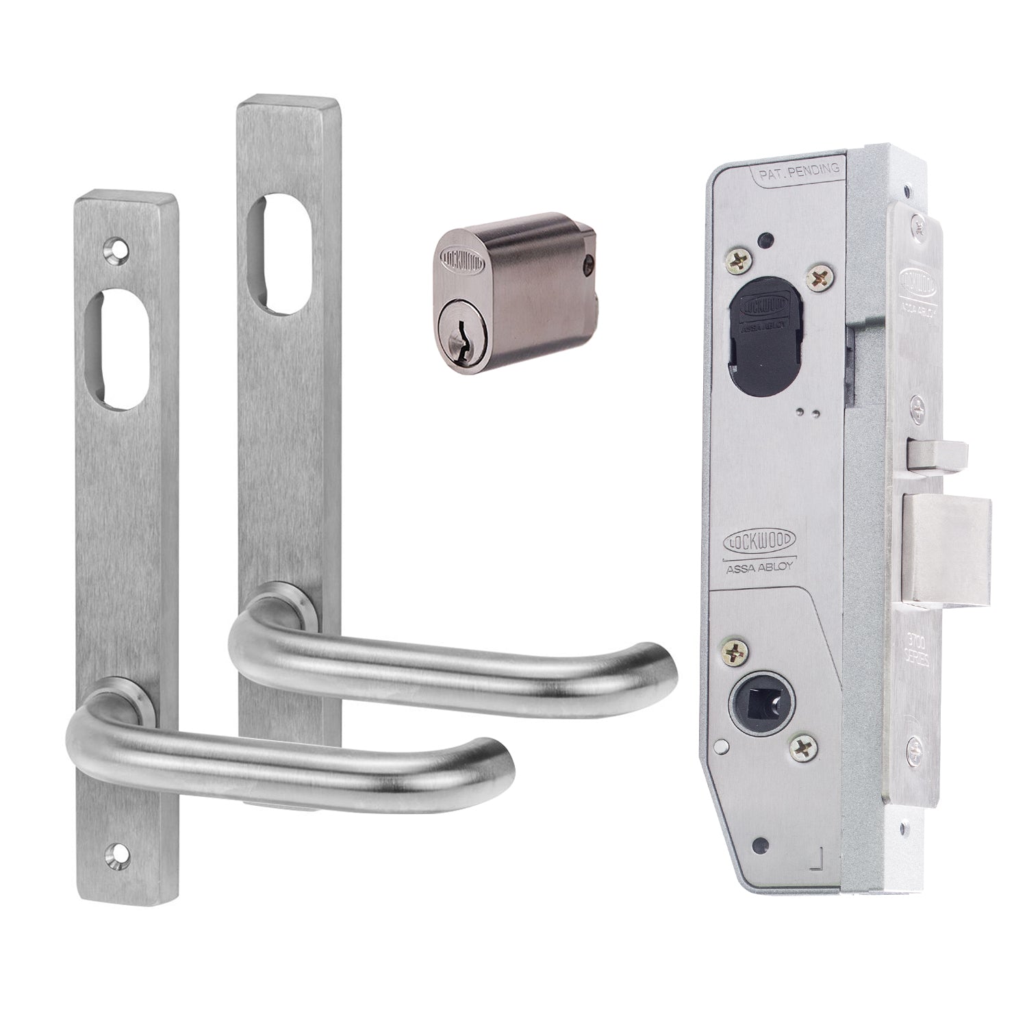 Lockwood 5782 Narrow Classroom Mortice Lock Kit Inc Furniture Cylinder ...