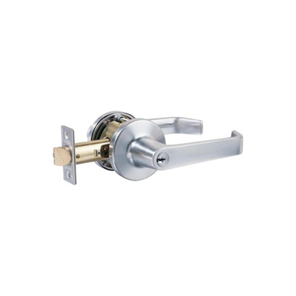 Lockwood Door Lever Handle Entrance Set Keyed Differ Satin Chrome 950SC ...