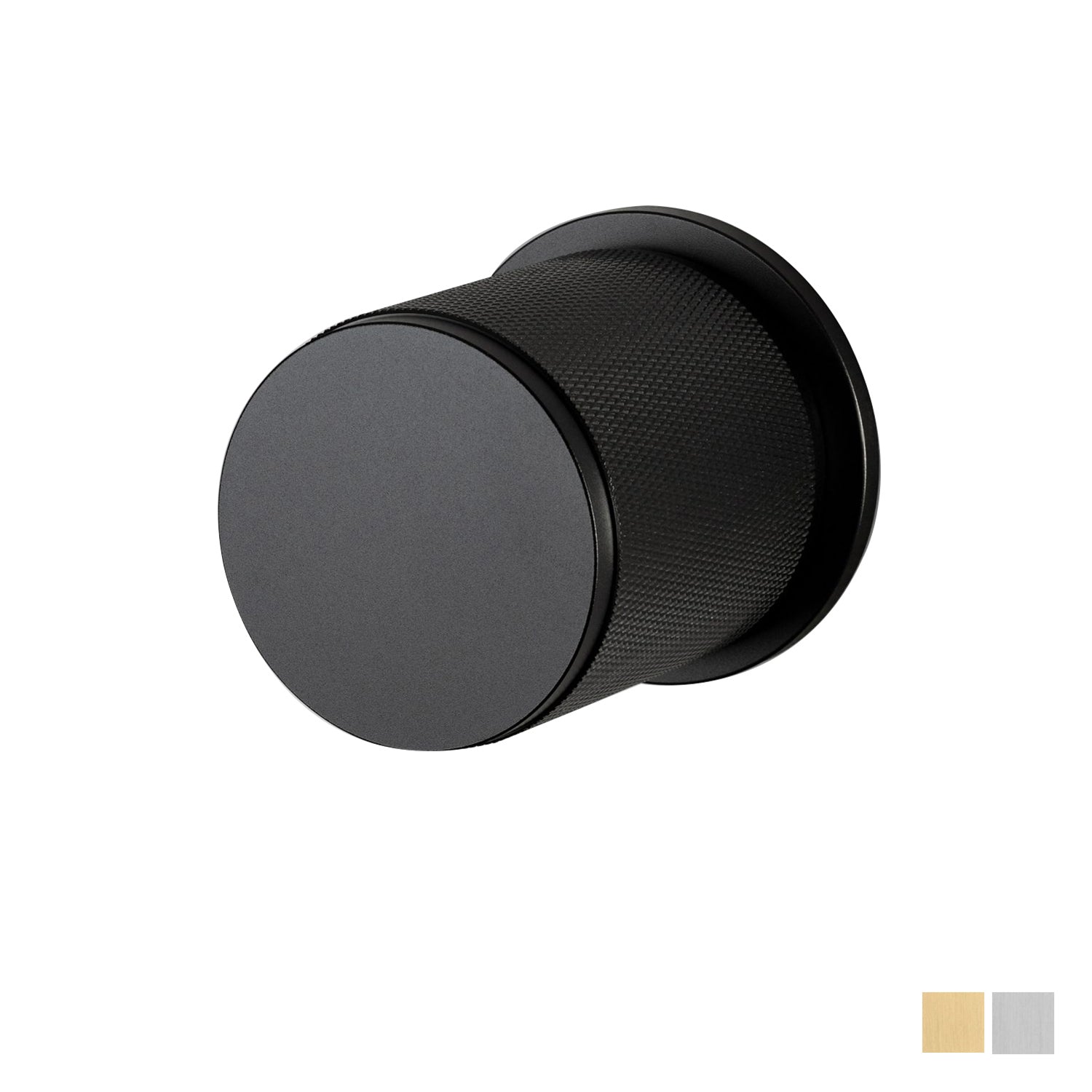 Buster and Punch Door Knob on Round Rose Cross-Knurl Pattern | Keeler ...