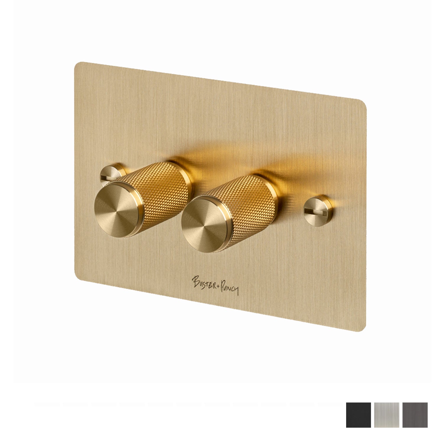 Buster and Punch 2G Dimmer Switch Diamond Cut Knurled Knob | Keeler ...