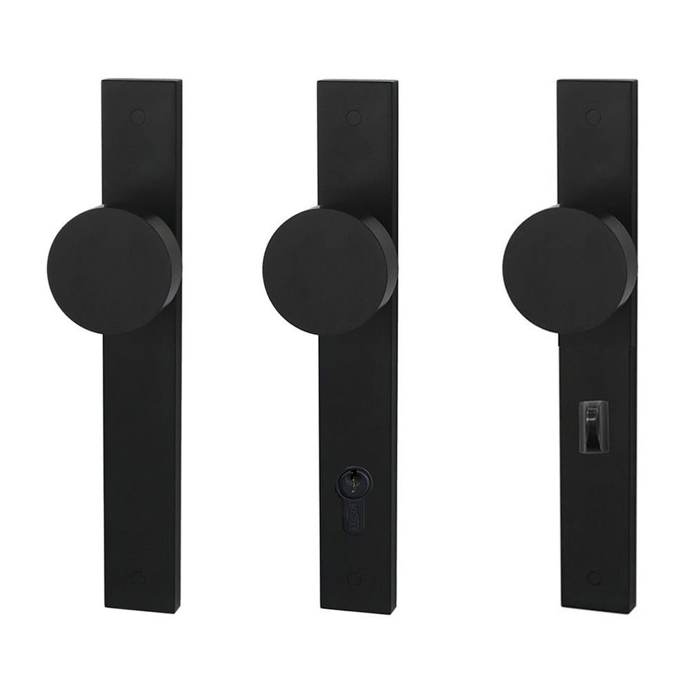Builders Choice Long Plate Flat Face Knob 225mm Black - Available in V ...