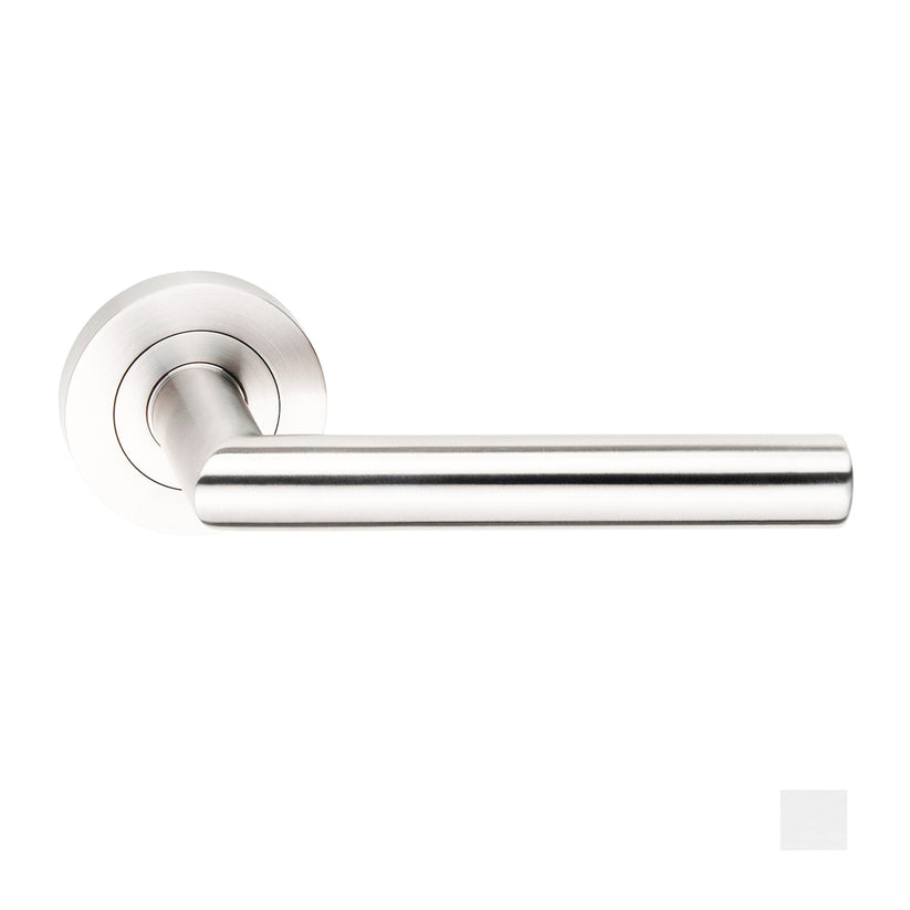 Dormakaba 4300/80T Urban Door Lever Handle on Round Rose | Keeler Hardware