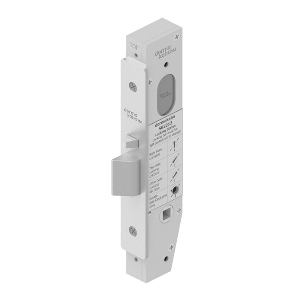 Dormakaba Narrow Style Mortice Lock 23mm Backset Satin Stainless Steel ...