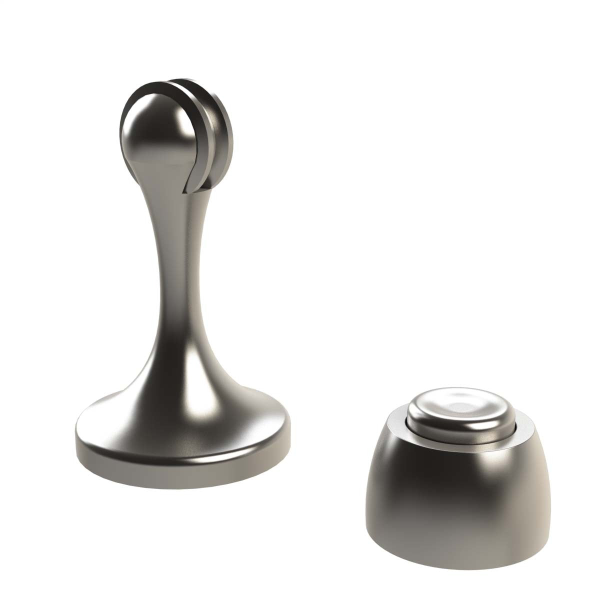 Emro Magnetic Door Stop Wall Or Door Mounted Type Satin 50017 | Keeler ...