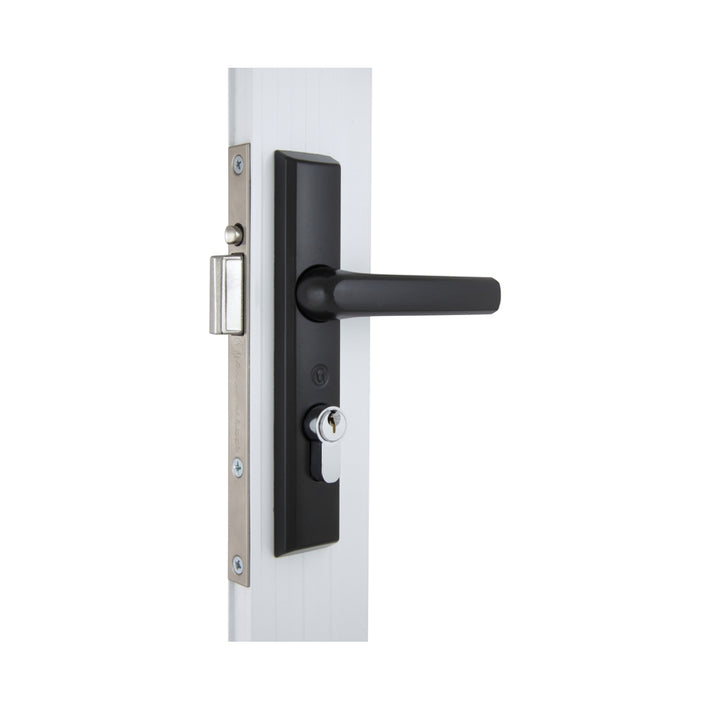 Austral Security Screen Door Lock Elegance XC Black w/ Cylinder ALELBLK ...