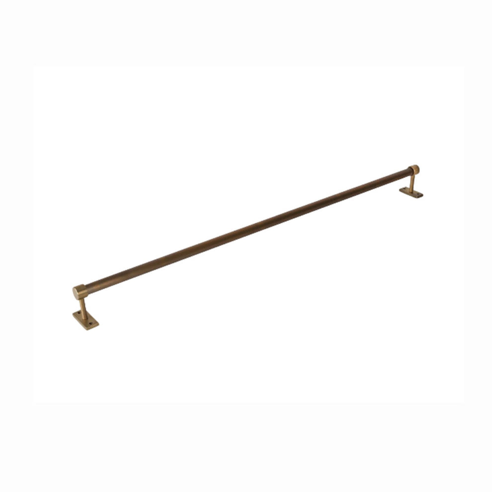 Hepburn Utility Hanging Rail 900mm - Available in Acid Washed Brass and ...