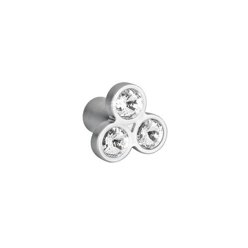 Kethy Cabinet Knob BL1202 Bling Series Rigel Cluster 3 Stone Die-cast ...