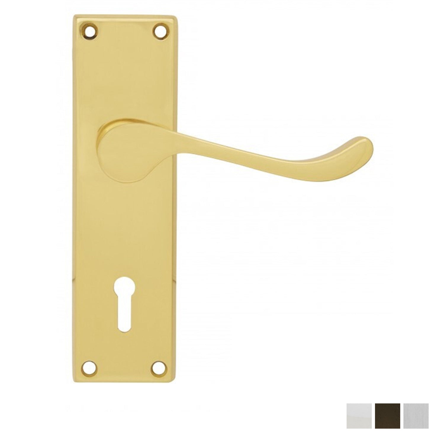KR Lucas Pavtom Scroll Door Lever Bit Keyhole - Available in Various ...