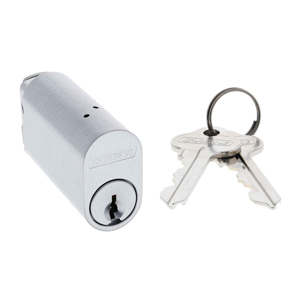 Carbine Extended Oval Cylinders 48 & 72mm Satin Chrome | Keeler Hardware