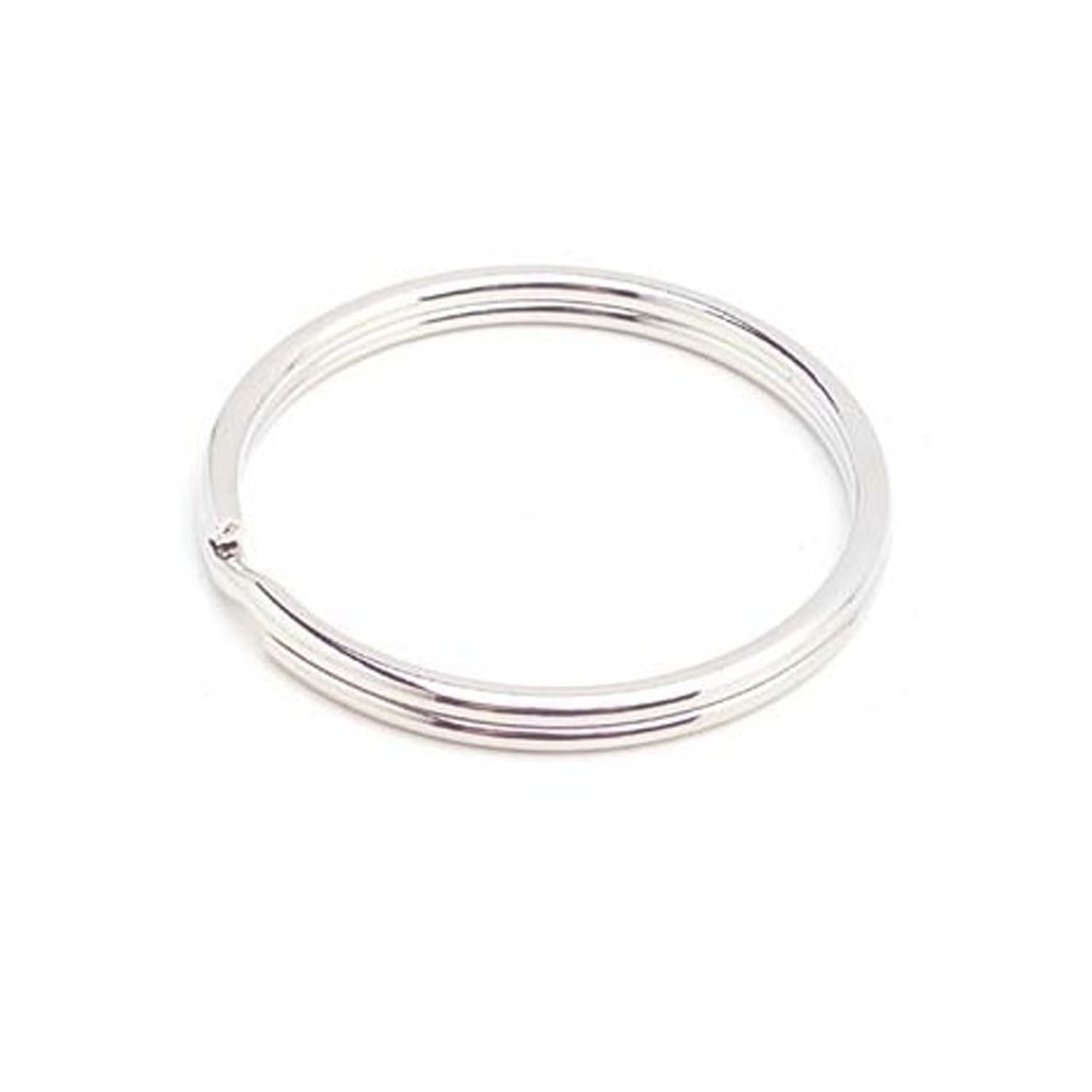 Steel Split Key Rings *200 Pack* 25mm Polished Chrome KR25MM | Keeler ...