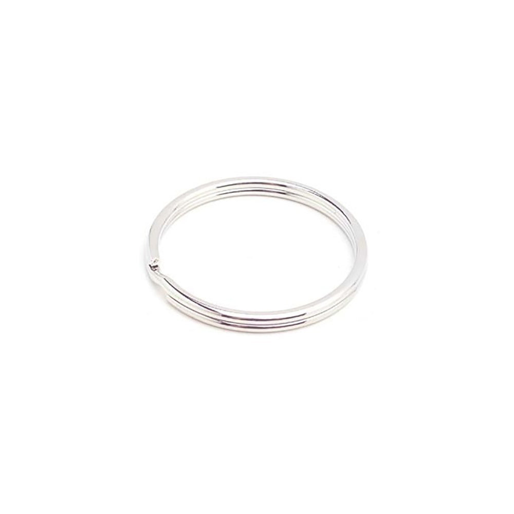Steel Split Key Rings *200 Pack* 35mm Polished Chrome KR35MM | Keeler ...