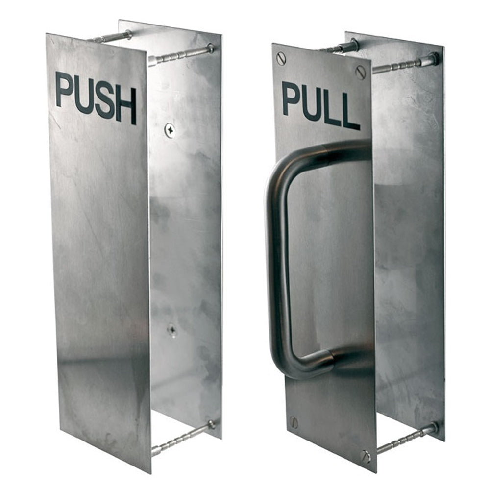 RiteFit Push Pull Plate Back To Back 300x100mm Stainless Steel PH-PP ...