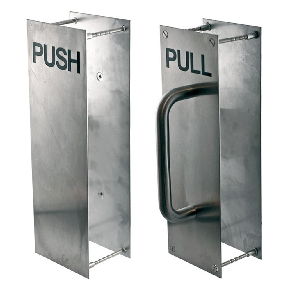 RiteFit Push Pull Plate Back To Back 300x100mm Stainless Steel PH-PP ...