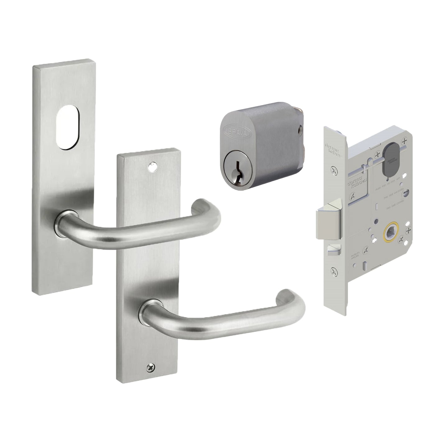 Dormakaba Storeroom Lock Kit MS2 Mortice Lock With Lever Furniture and ...