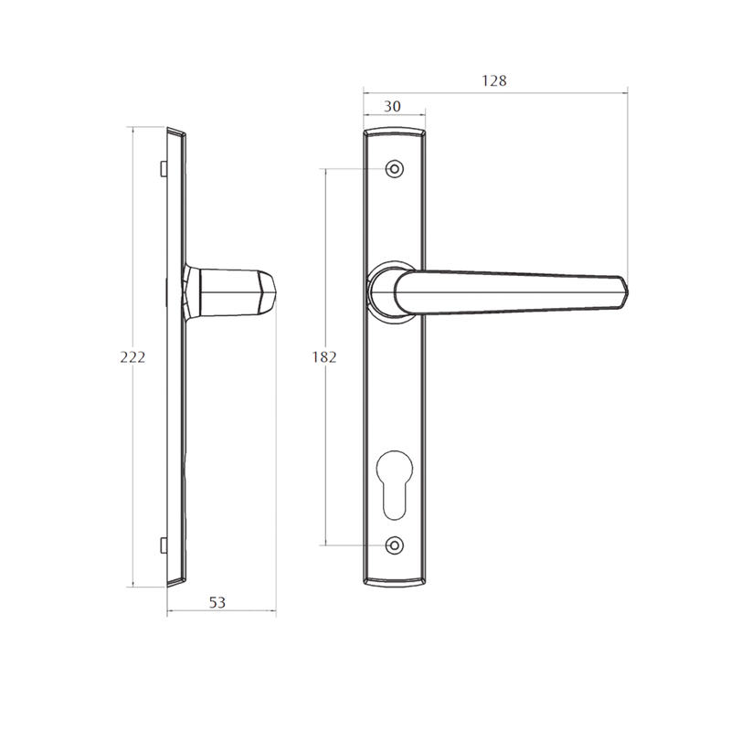 Lockwood Door Lock Pack Induro Mortice Palladium Aria Levers Black w ...