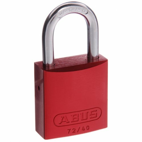 ABUS 72/40 Security Padlock 7240REDKA1 Red Aluminium Keyed Alike | SCL – Keeler Hardware