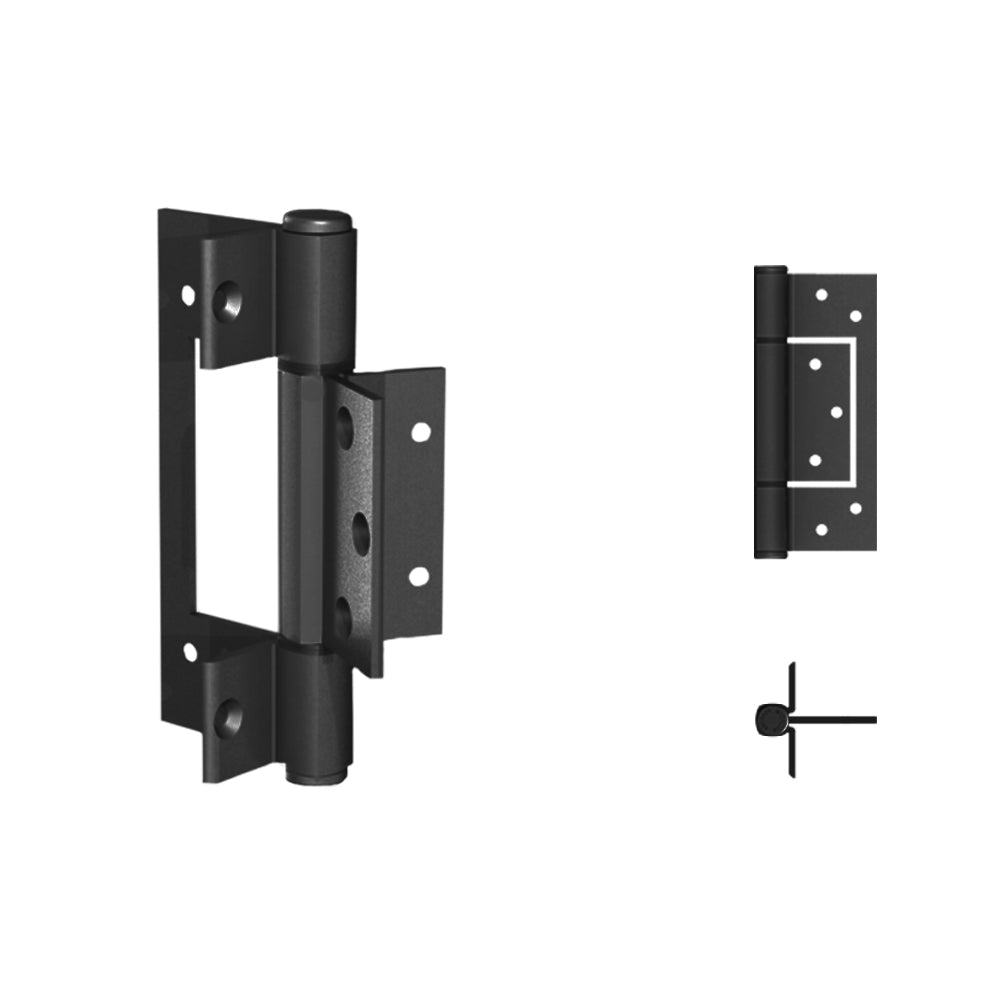 10 Pack McCallum Heavy Duty Aluminium Interfold Hinge Black A154BLK ...