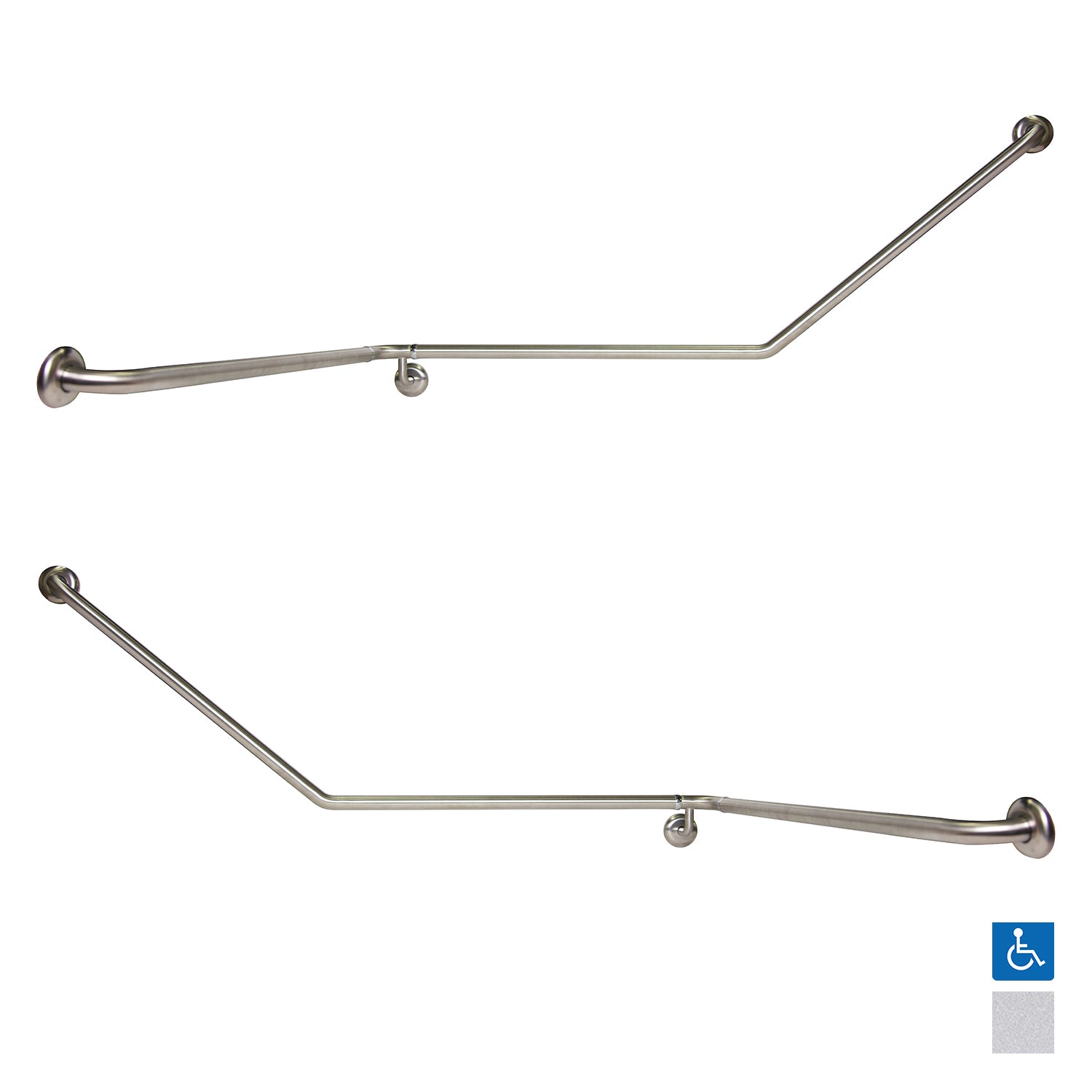 Metlam Wrap Around Grab Rail 30degree - Available in Left and Right ...