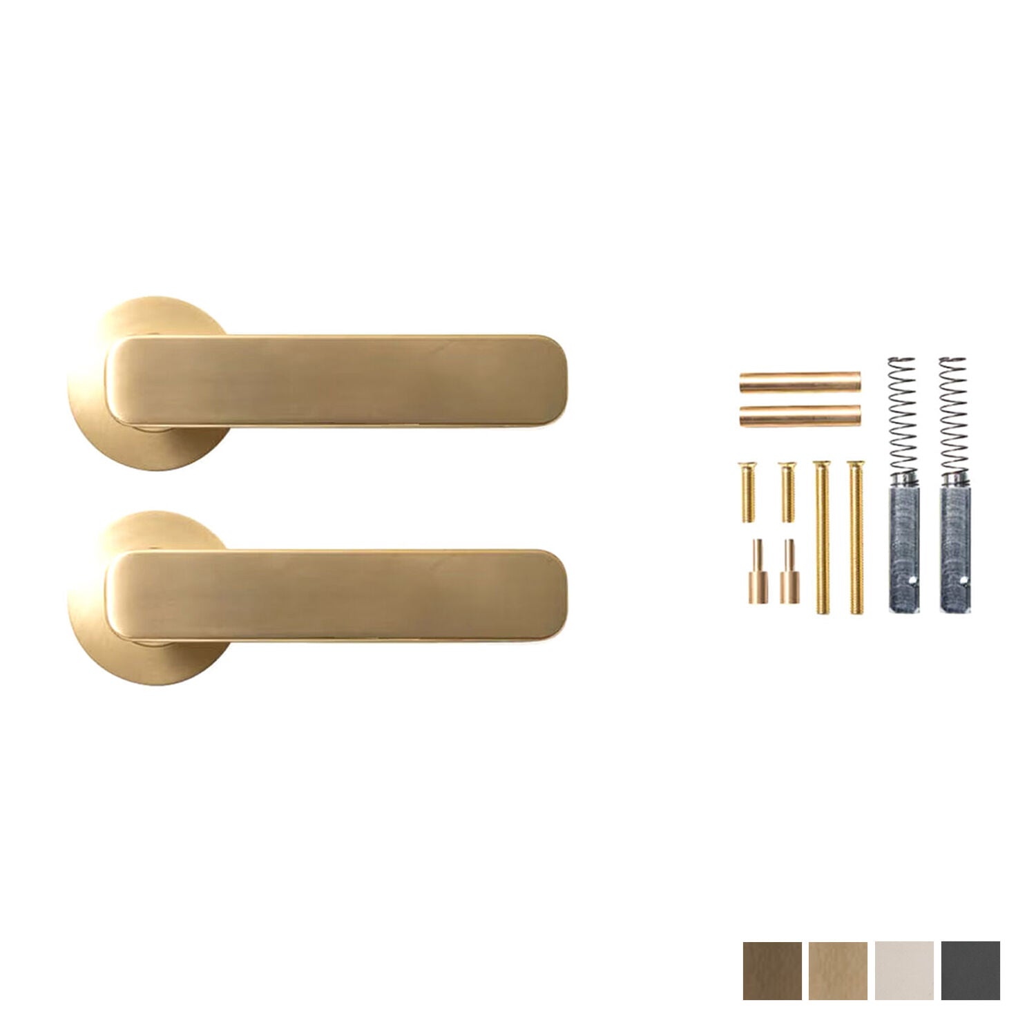 Momo Aspen Door Lever Handle Set - Available in Various Finishes ...