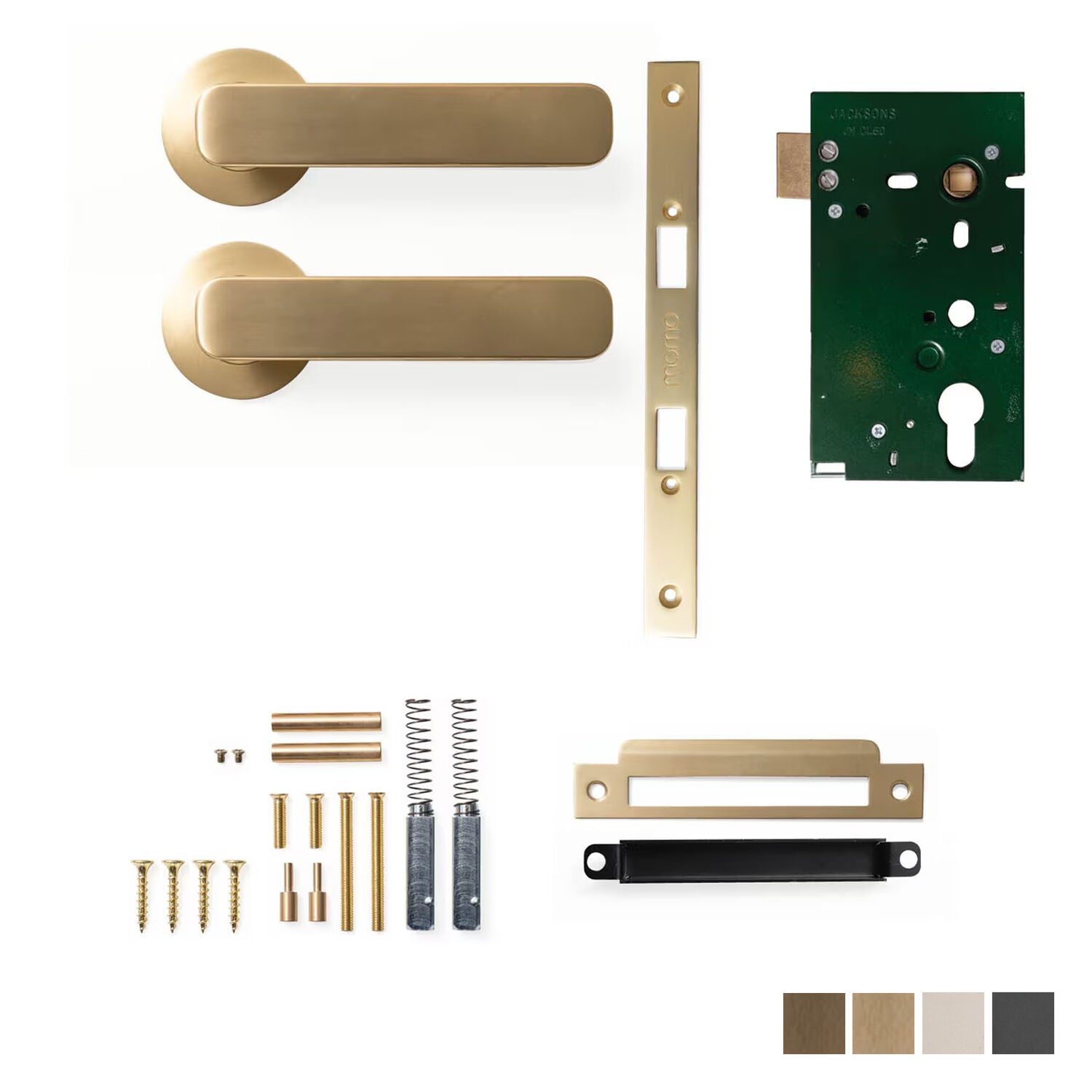 Momo Aspen Door Lever Mortice Lock Passage Set - Available in Various ...