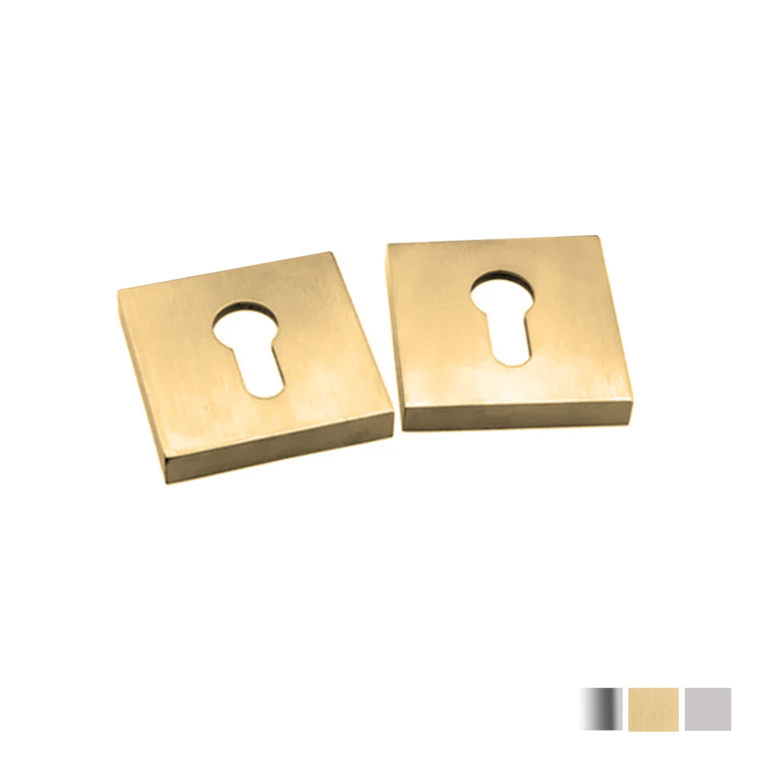 N2LOK Square Euro Cylinder Escutcheon 60mm Box Pack | Keeler Hardware