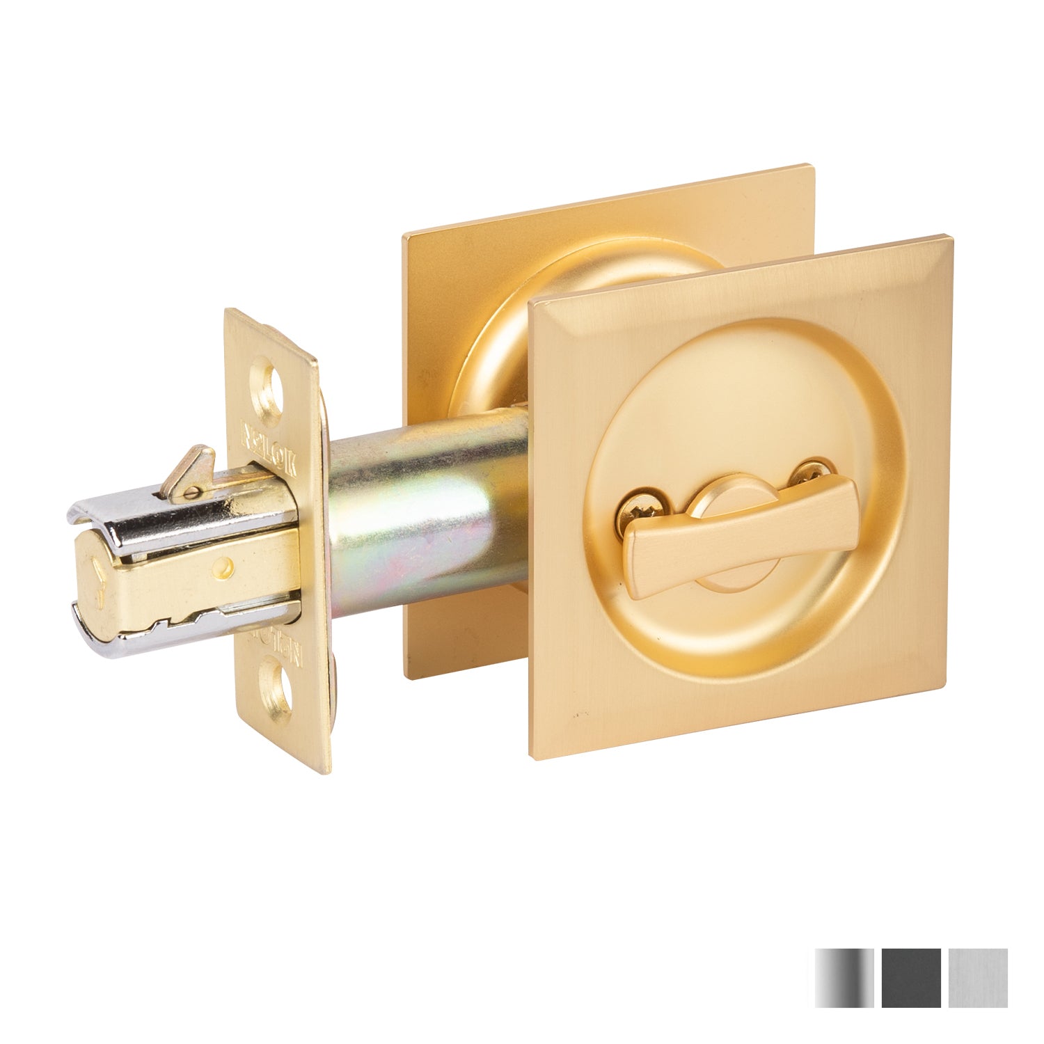 N2lok Sliding Door Cavity Lock Square Privacy Set | Keeler Hardware