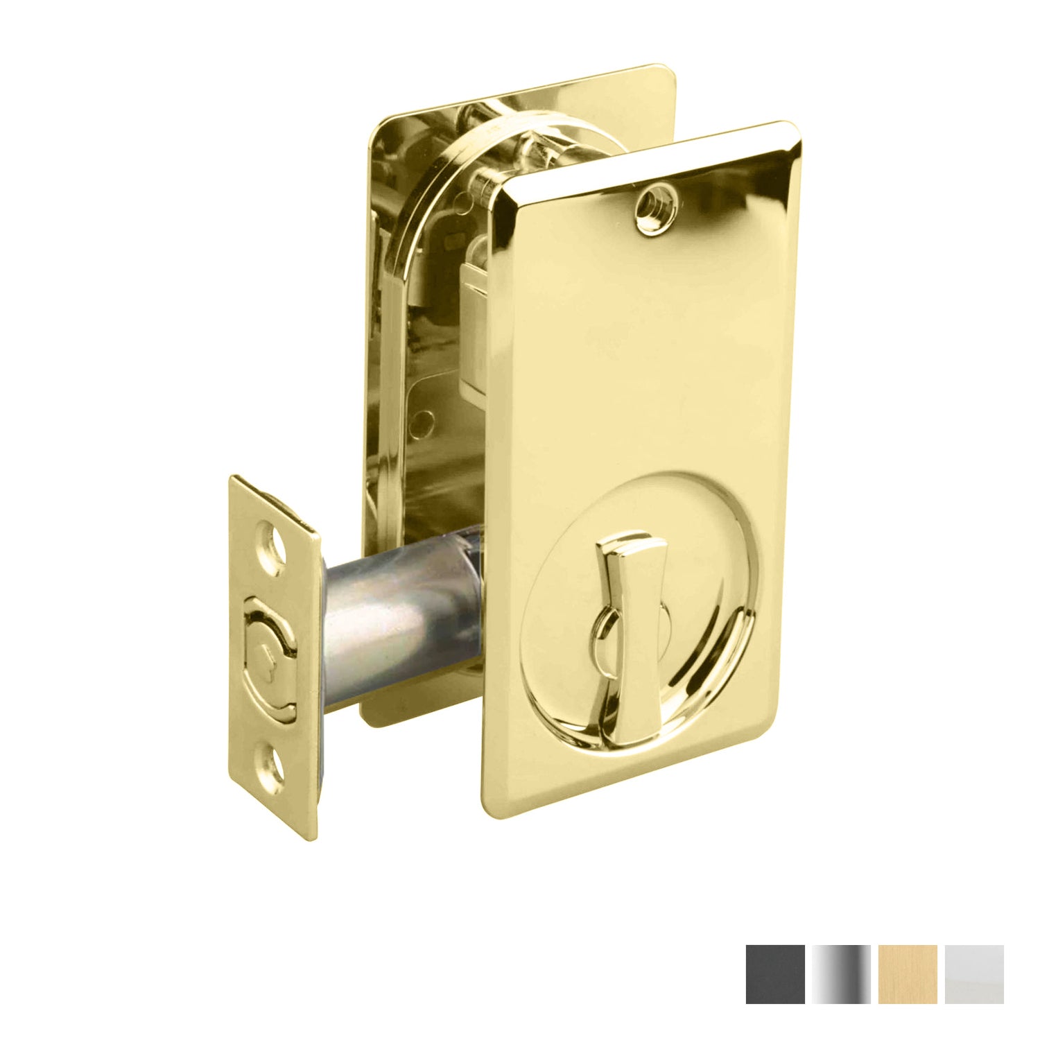 N2lok Lockable Cavity Sliding Door Lock Square Box Pack | Keeler Hardware
