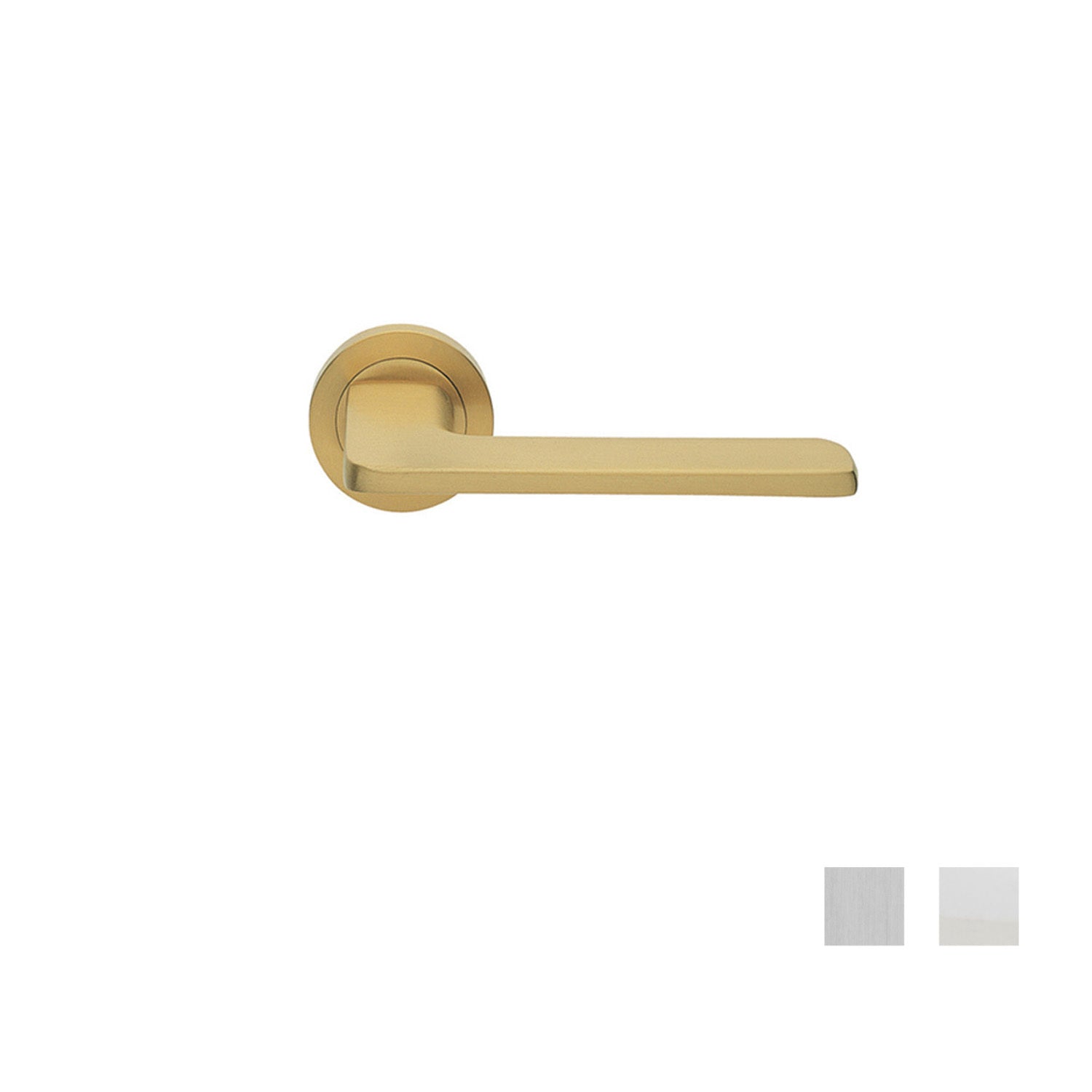 Manital Blade Door Lever Set Round Rose Passage - Available in Various ...
