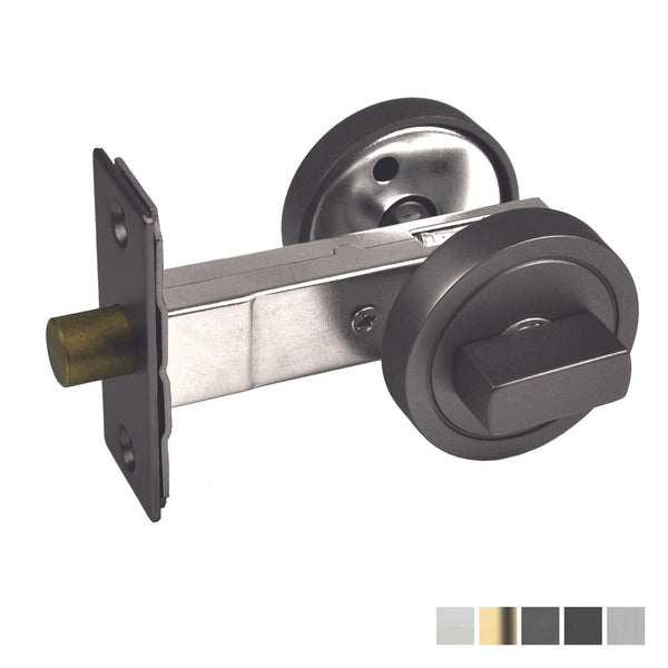 Nidus Door Round Privacy Snib Turn with Privacy Bolt | Keeler Hardware