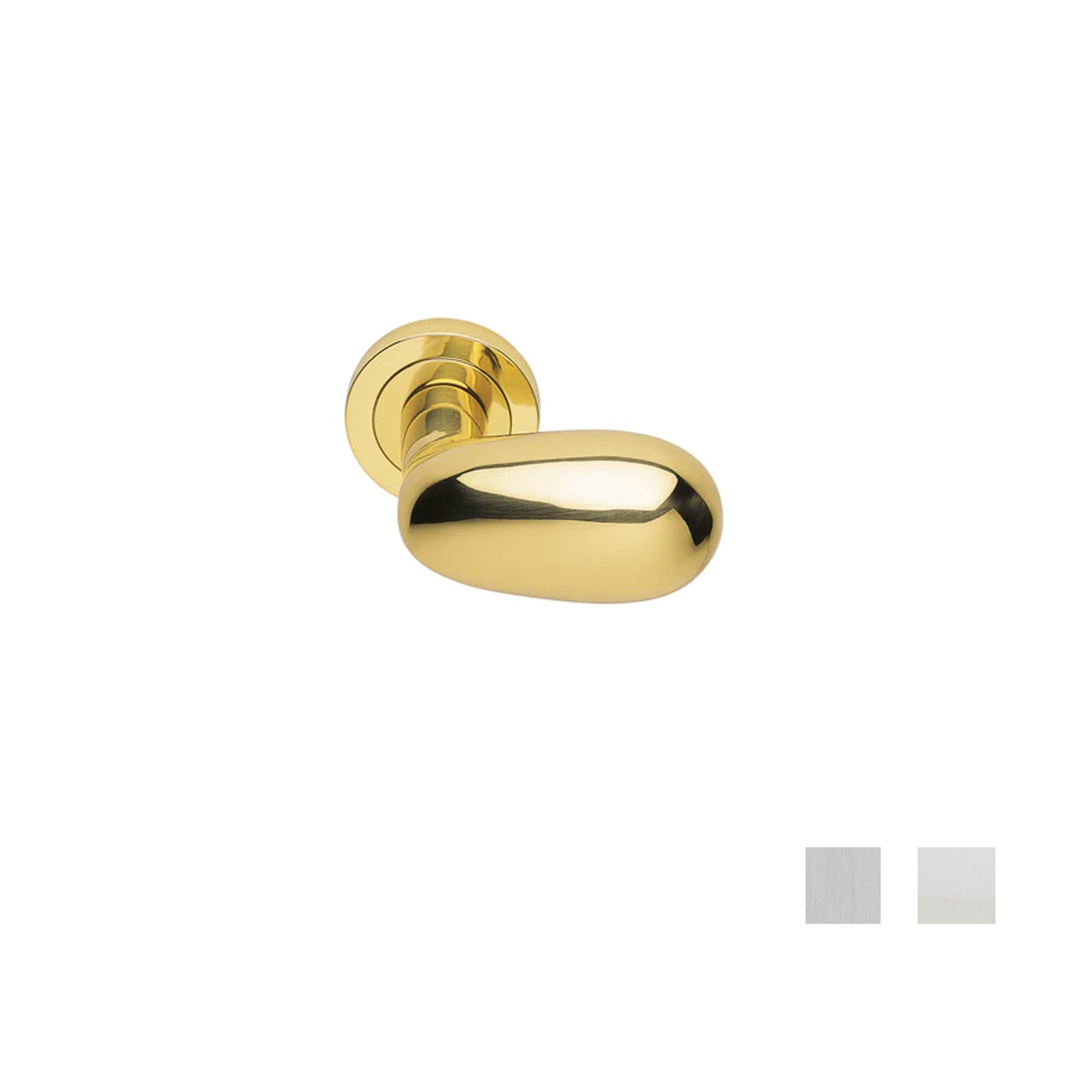 Manital UOVO Handle Lever Set on Round Rose - Available in Various ...