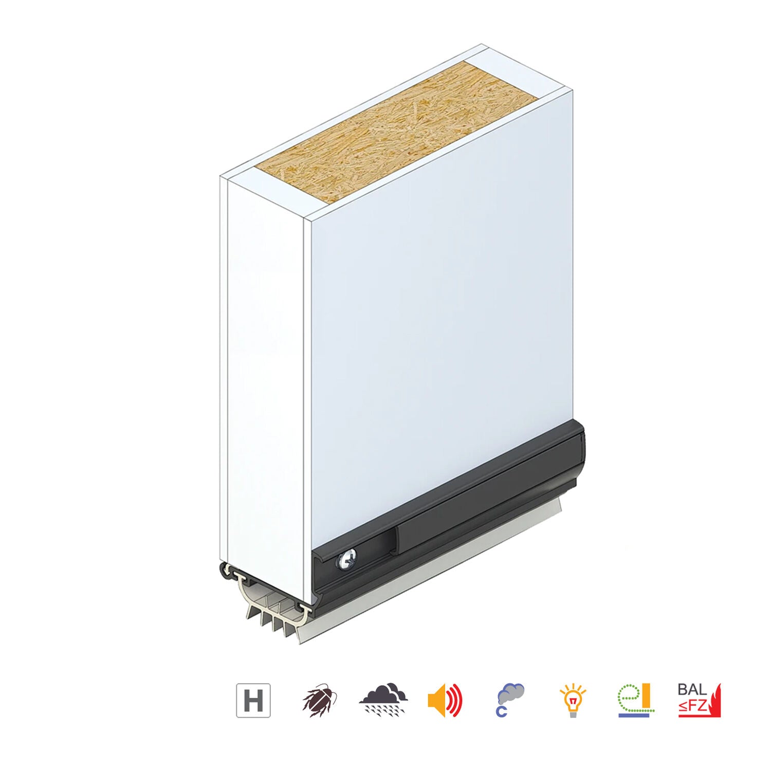 Raven RP4T Meeting Stile Seal 1000mm Silver Anodised A4TC1000 | Keeler ...