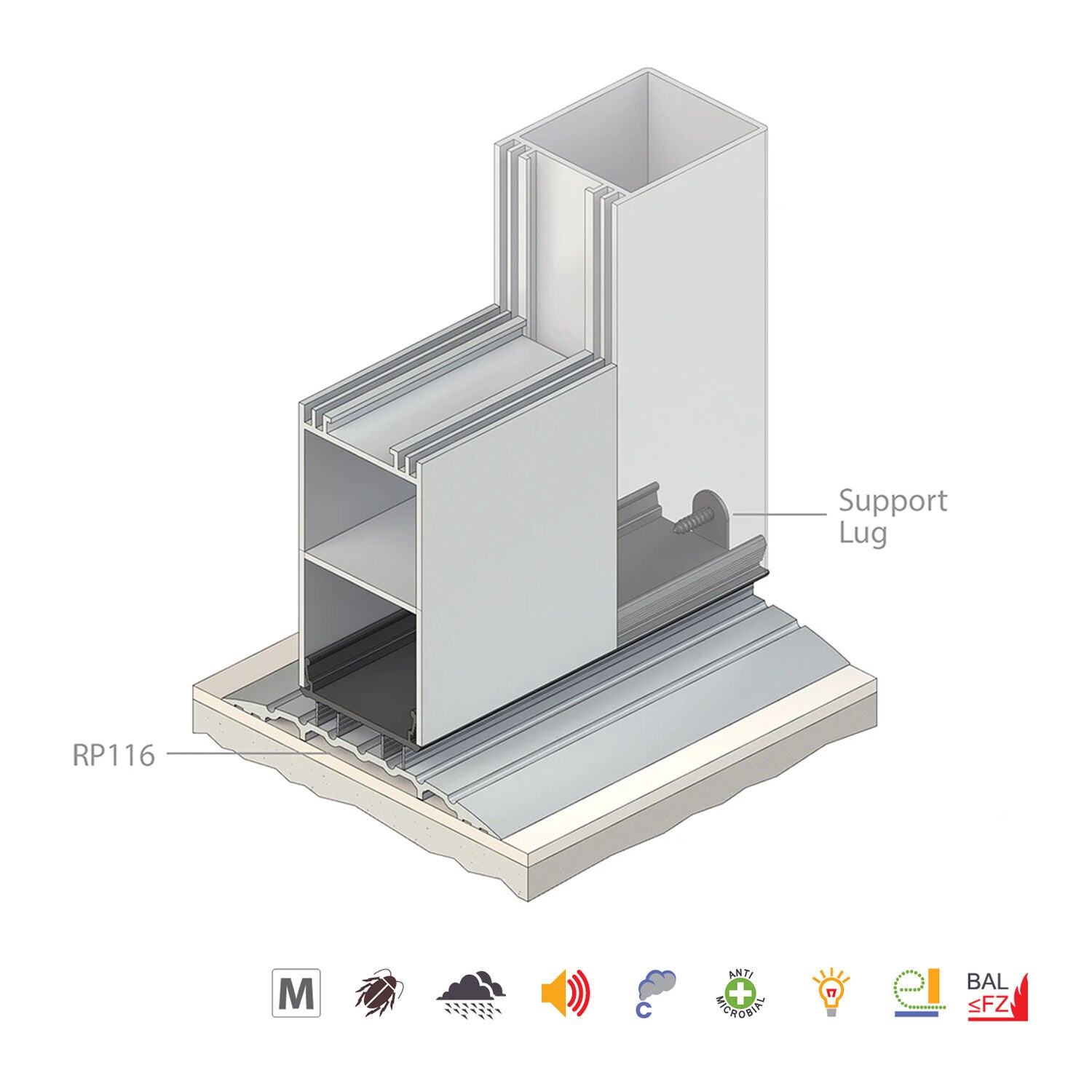 Raven RP89 Door Bottom Sweep Seal 1000mm Black A891000 | Keeler Hardware