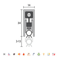 Raven RP8SI Automatic Door Bottom Seals - Available In Various Finishes ...