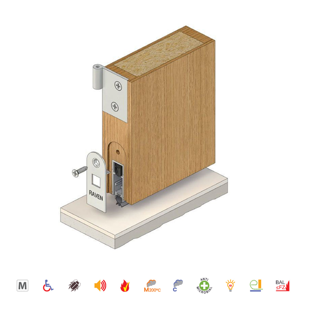 Raven RP8SI Automatic Door Bottom Seals - Available In Various Finishes ...