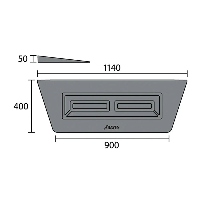 Raven TR050 Threshold Access Ramp 1140mm Black TR050 | Keeler Hardware