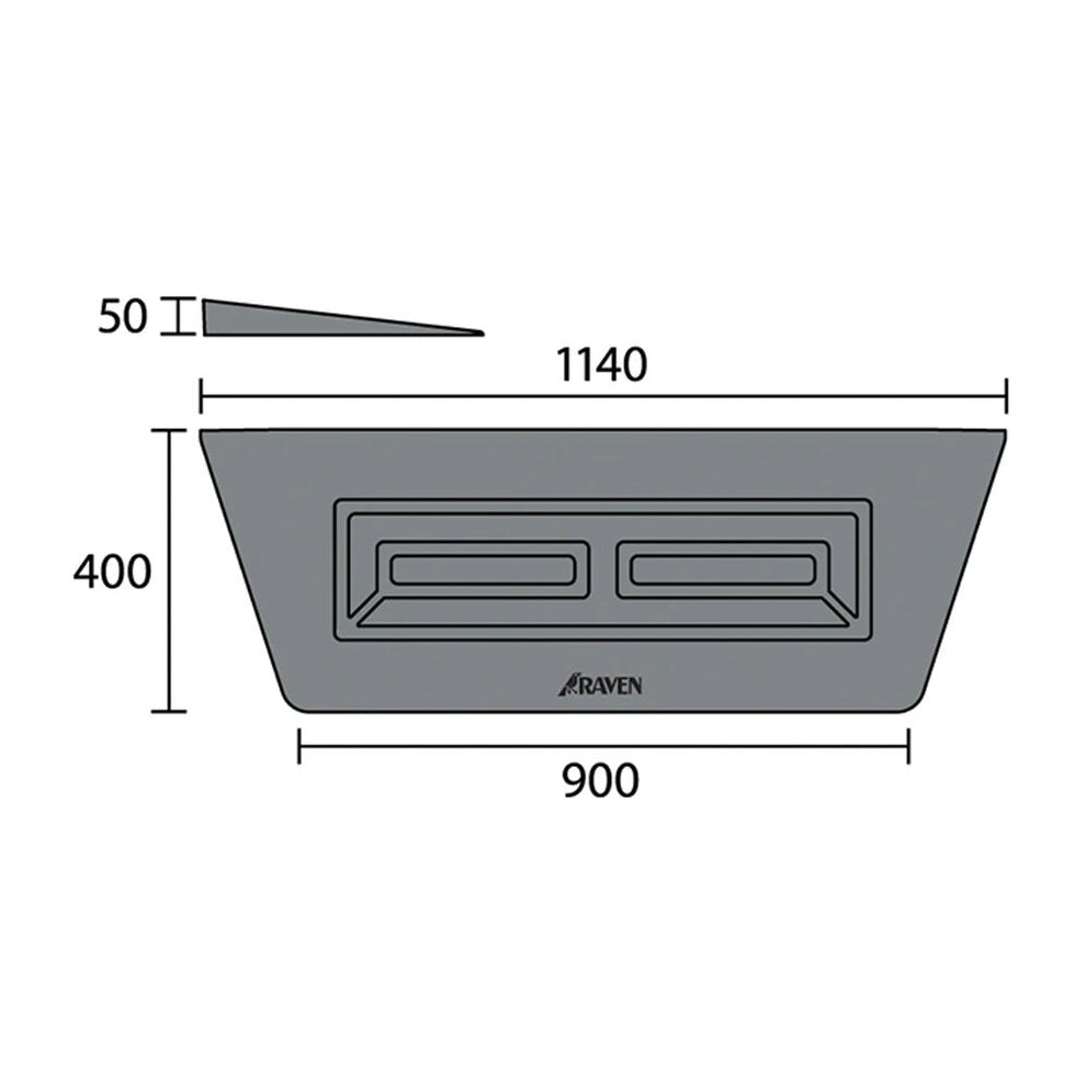 Raven TR050 Threshold Access Ramp 1140mm Black TR050 | Keeler Hardware