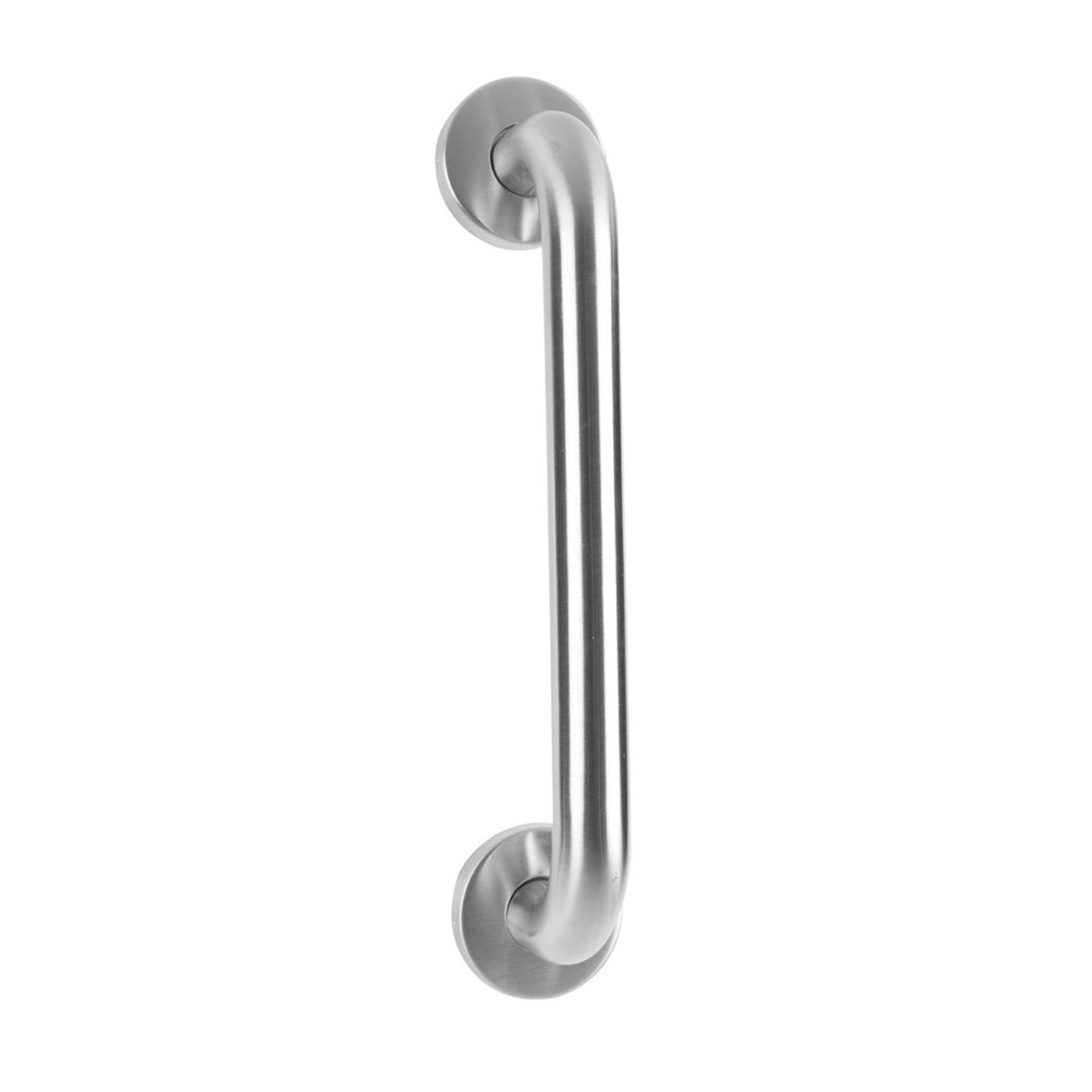 Scope Door Pull Handle 150x16mm Tube on Round Rose Satin Stainless ...