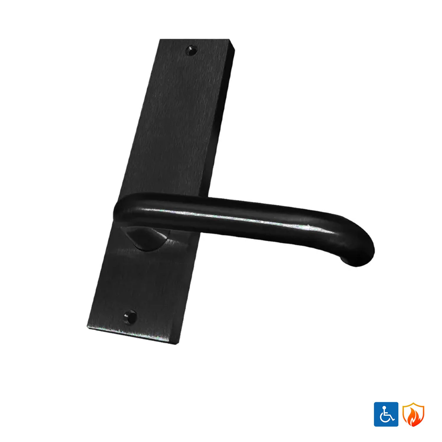 Lockton Square End Internal Plate Lever Only Matt Black SQ-02V-25-BLK ...
