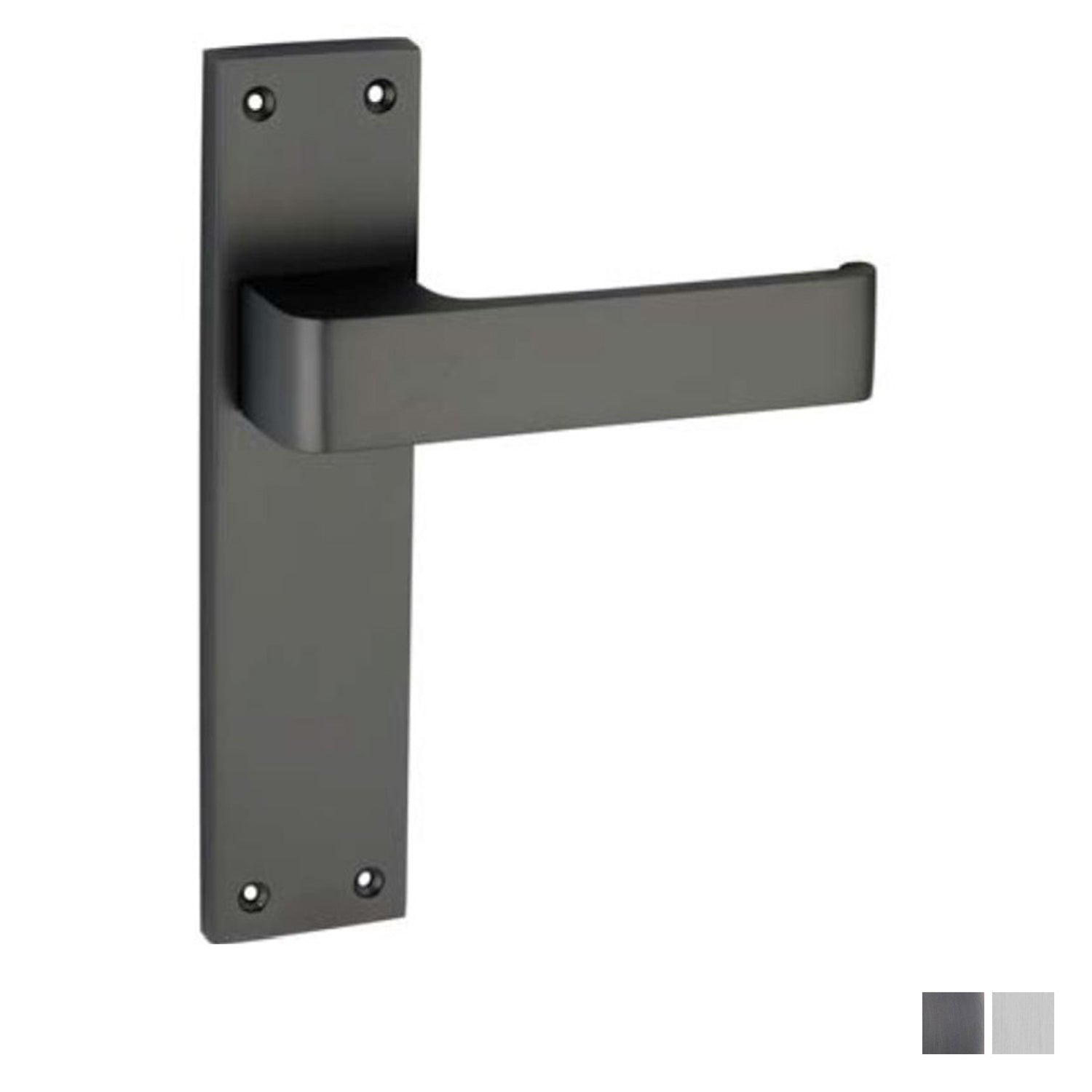 Superior Brass Urban Narrow Door Lever on Longplate Passage Set ...