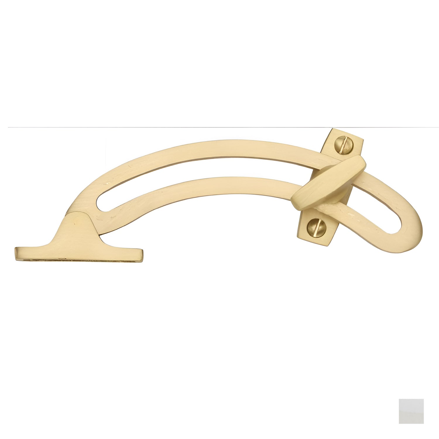 Superior Brass Quadrant Casement Stay Bracket and Lock | Keeler Hardware