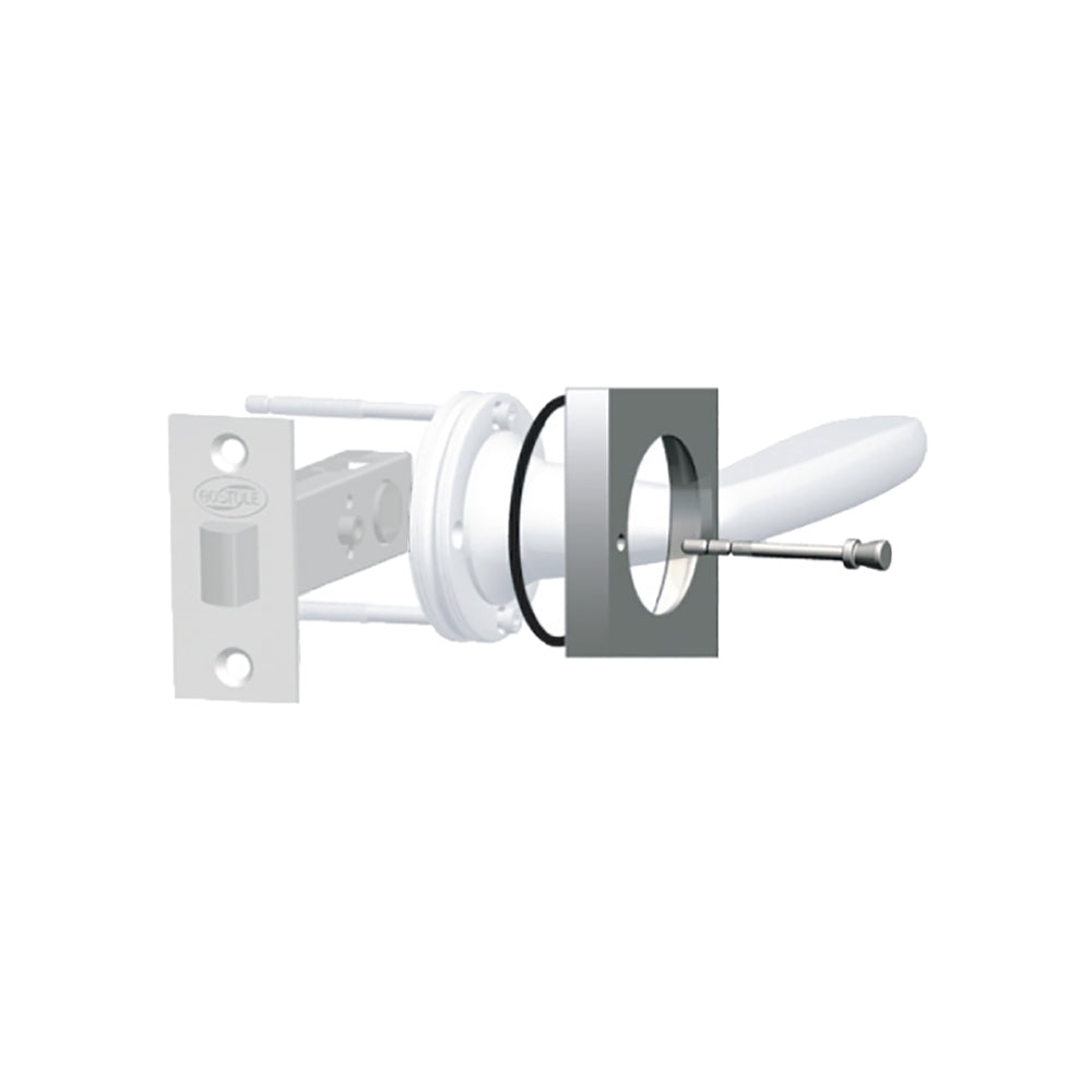 Austyle Square Adaptor Plate For Austyle Levers 54mm X 54mm Brushed Satin 43659 | Keeler Hardware