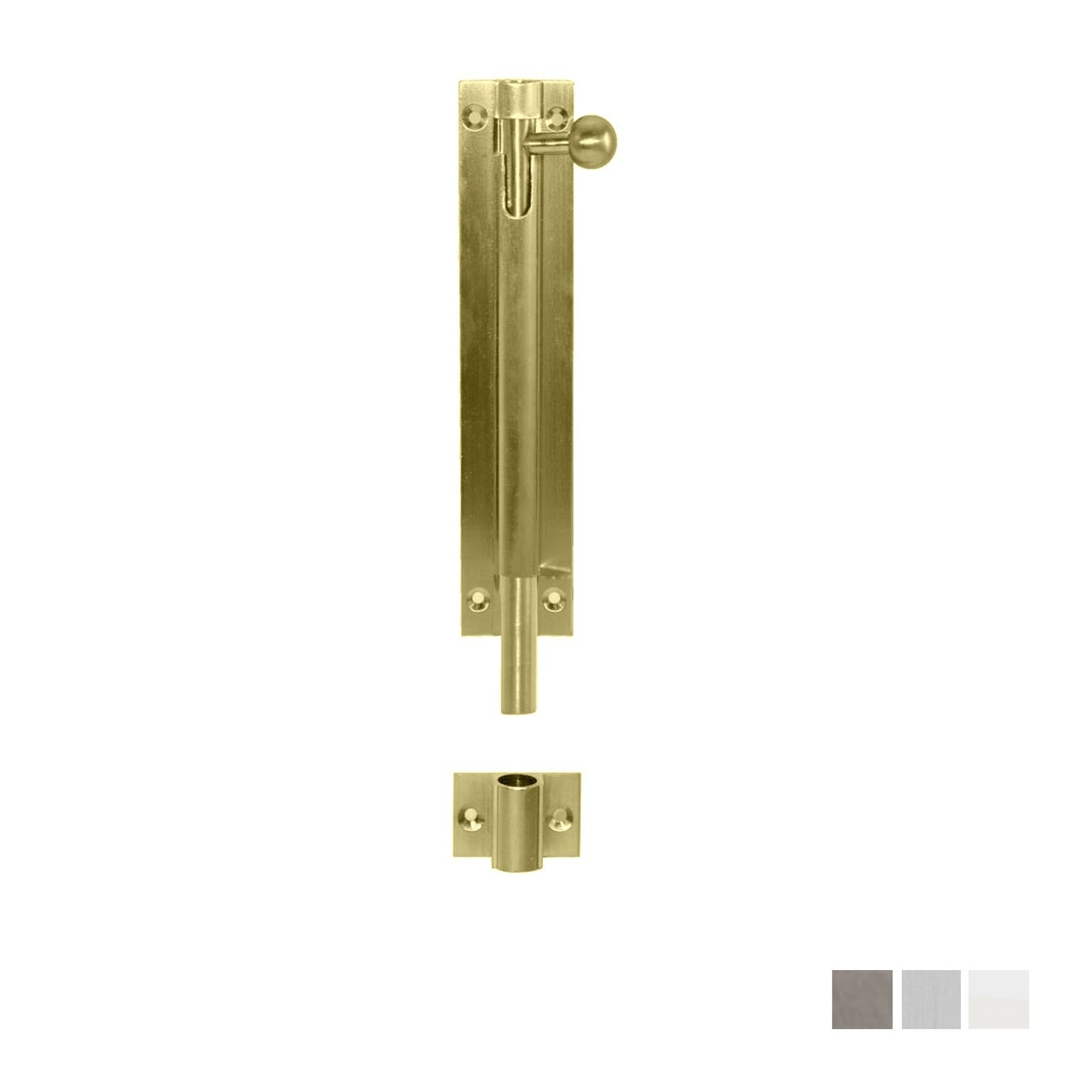 Austyle Door Barrel Bolt 50mm Throw - Available in Various Finishes and ...