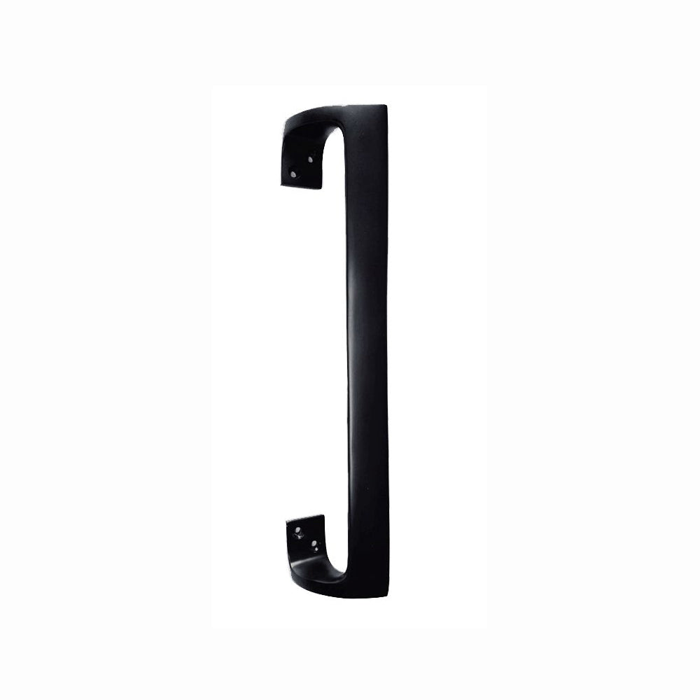 Austyle Entrance Door Pull Handle Square Twist 400mm Black 53953 | Keeler Hardware