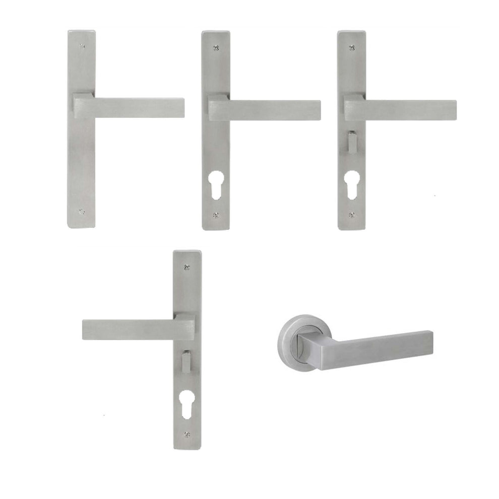 Austyle 316 Marine Grade Door Lever Handles 225x32mm Satin Stainless ...